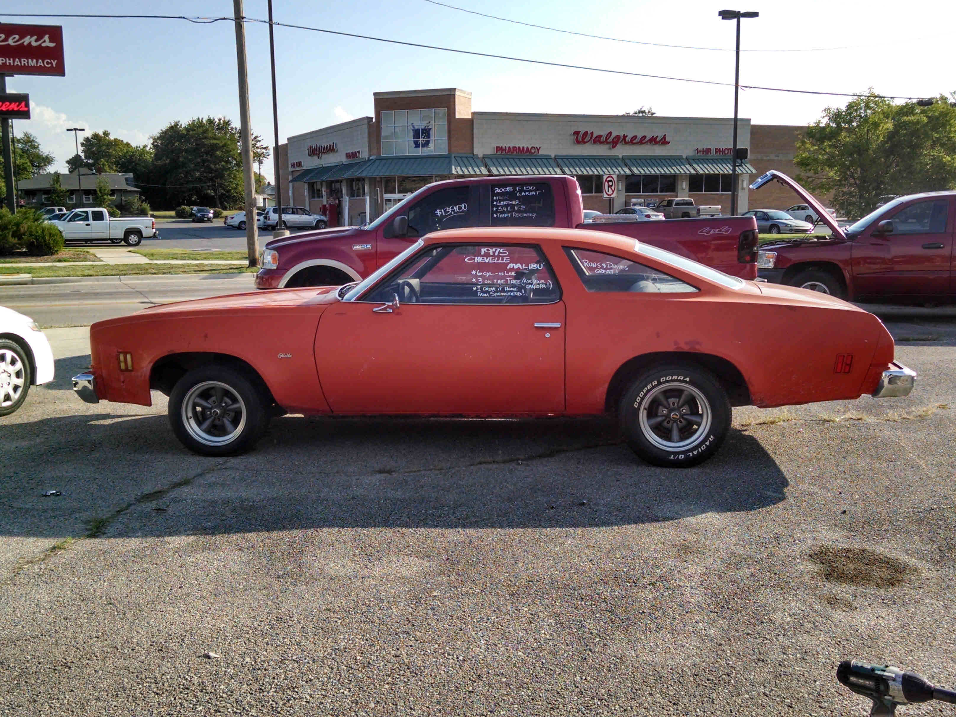 Orange (originally red), cloth & vinyl interior, 6 cylinder in line ...